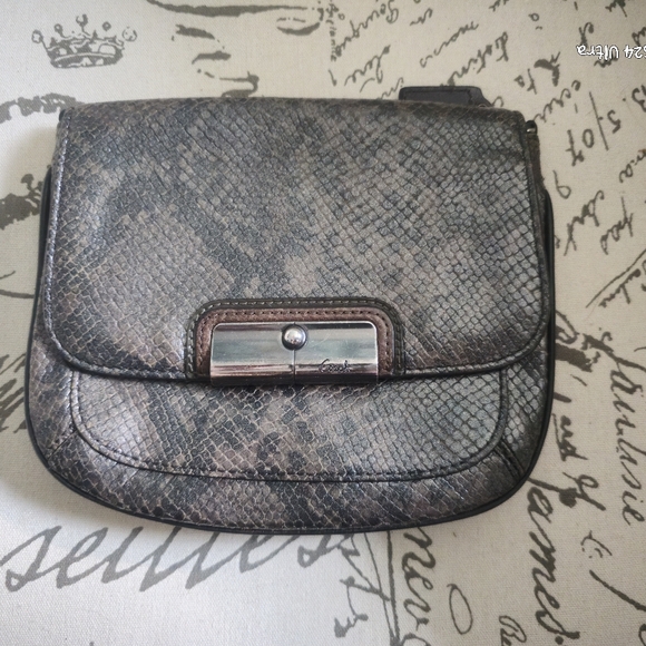 Coach | Bags | Coach 46369 Kristin Embossed Python Convertible ...